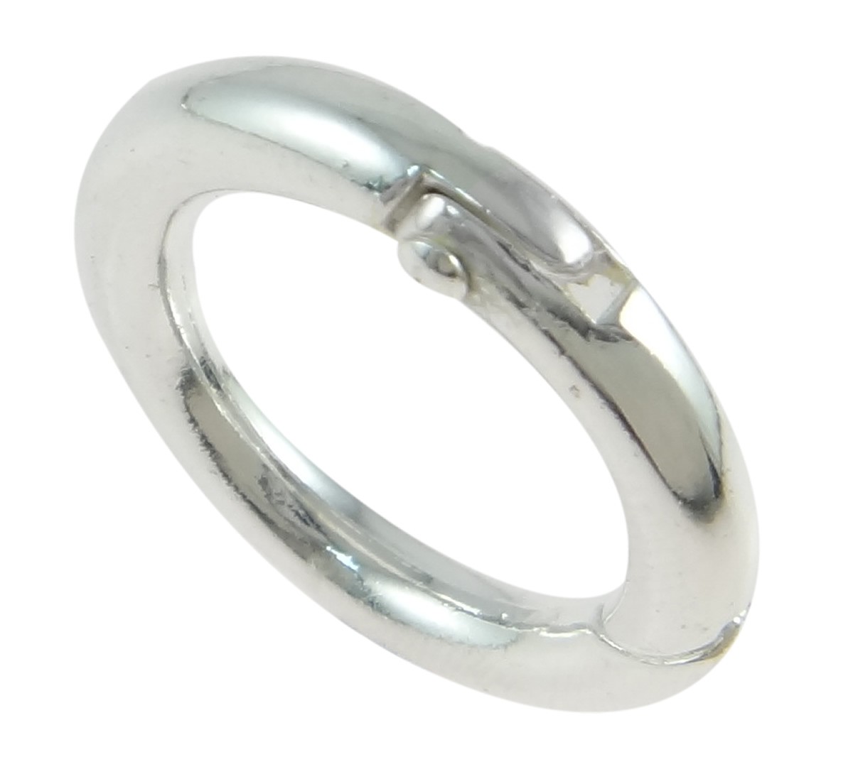 Clip-Ring rund 25mm silber farbig | weitere Verschlussteile ...